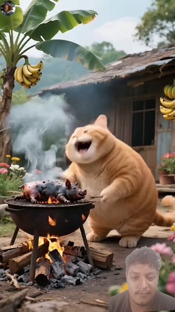 Orange Cat’s Heroic Rescue Turns Into Roasted Suckling Pig Feast?! # ...