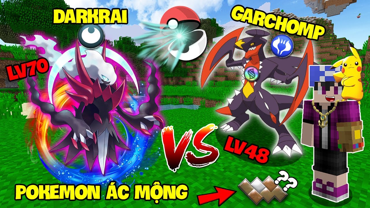 MINECRAFT SIÊU PIXELMON #5 | SỨC MẠNH CỦA POKEMON HUYỀN THOẠI DARKRAI ...