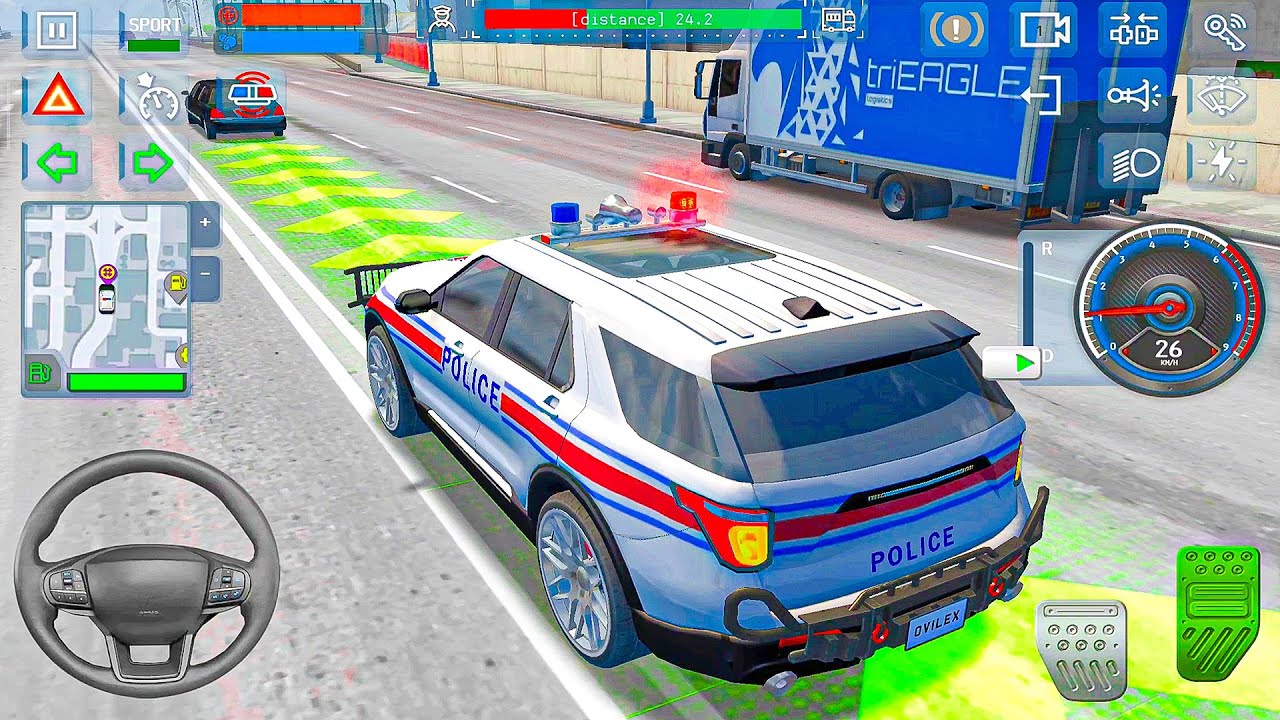 City Police car driving 3D: Police simulator 2024 || car game android ...