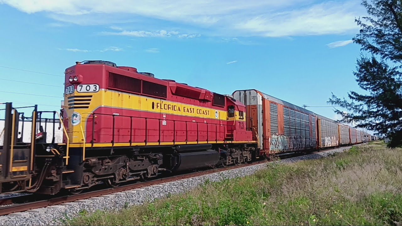 FEC 101-08 w/ HORN ACTION and THREE Brightlines - 9/8/24 - YouTube