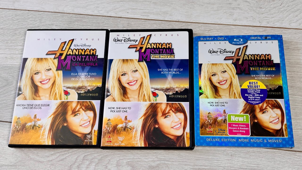 Disney Hannah Montana: 🌟 La Película (2009) “DVD/Blue-ray unboxing ...