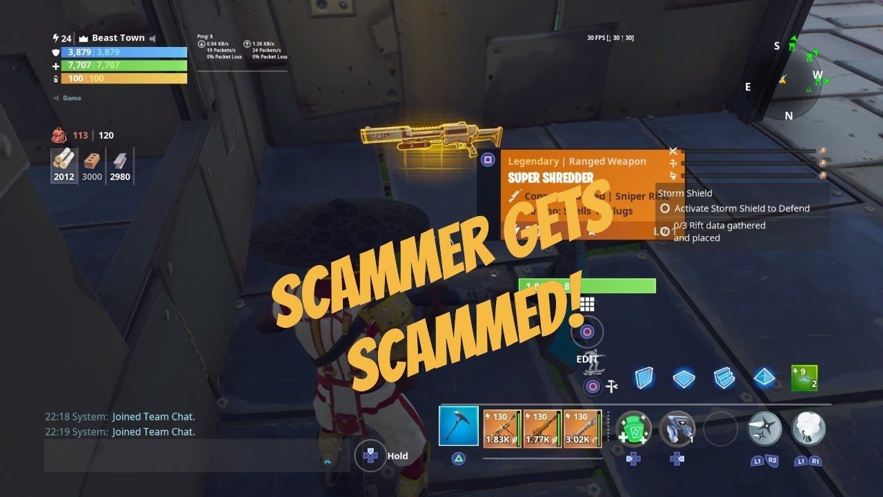 Fortnite: Save The World Scammer Gets Scammed! - YouTube