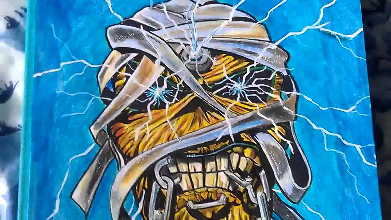 New Eddie from Iron Maiden drawing. - YouTube