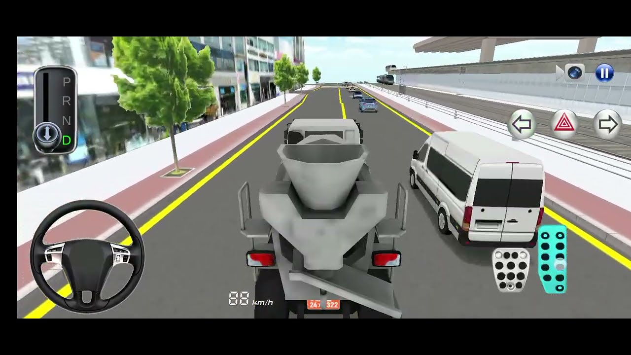 New Truck And Mercedes G60 SUV funny Driving In road ll 3D Draving ...