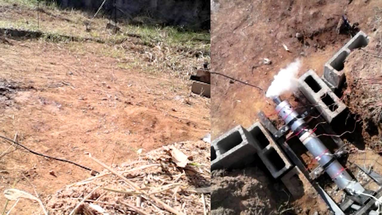 1st Static Test - Solid Rocket Motor - Tupã Mission - YouTube