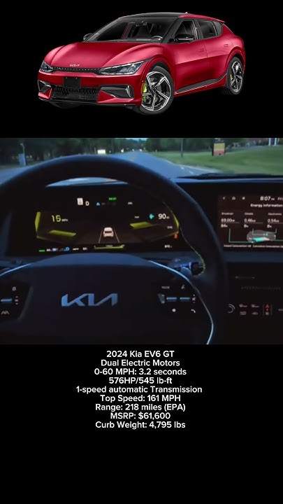 2024 kia EV6 GT 0-60 MPH #carshorts #0to60 #0to100 #kia #kiaev6gt #electriccar - YouTube