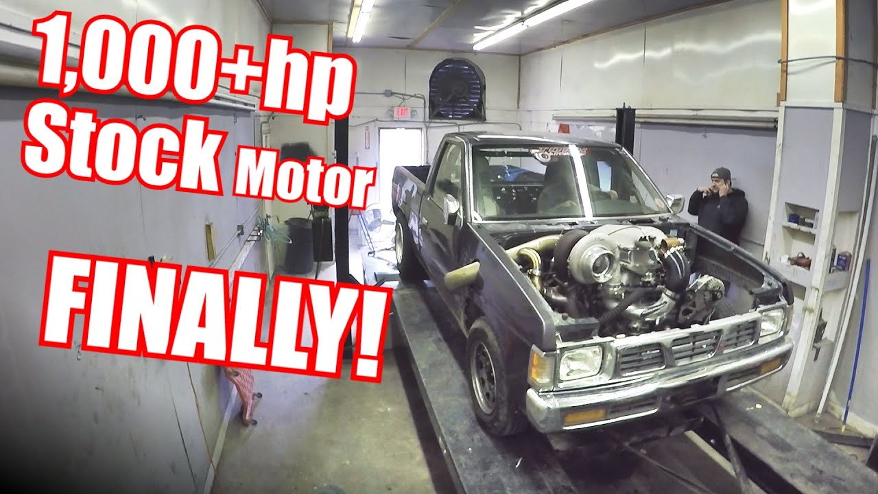 1000hp Turbo V8 Nissan Hardbody on the Dyno - YouTube
