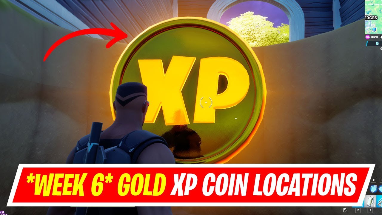 NEW WEEK 6 GOLD XP COIN LOCATIONS IN FORTNITE SEASON 4 - WHERE TO FIND ...