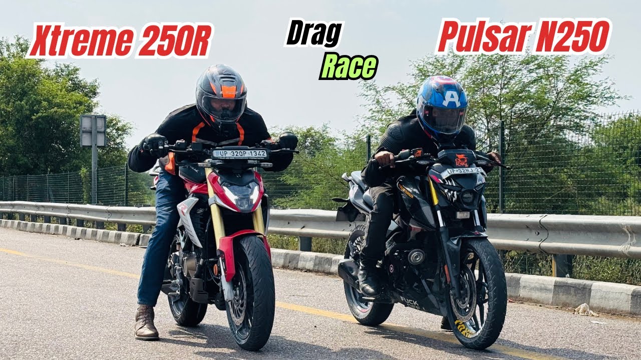 2025 Xtreme 250R vs Pulsar N250 Drag Race - YouTube