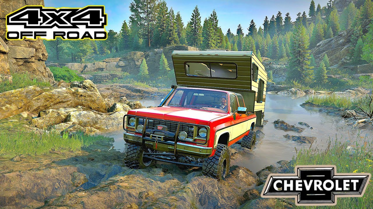 1979 CHEVROLET K30 CAMPING IN WOLF COUNTRY | OFF-ROAD | // SnowRunner ...