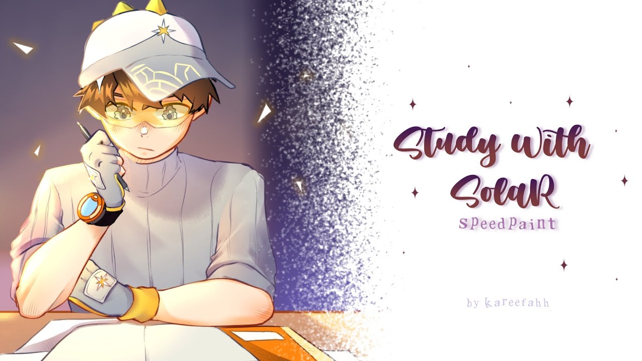 "Study With Solar" - Speedpaint - YouTube