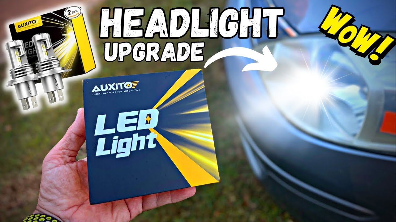Halogen to LED Headlight Replacement - YouTube