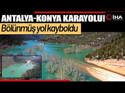 Antalya-Konya Karayolunda Son Durum Dron İle Görüntülendi!