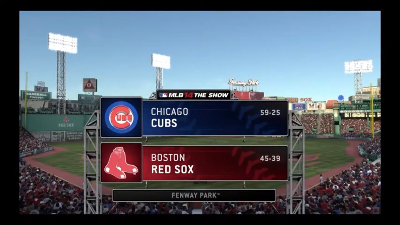 MLB The Show 14 Cubs VS Red Sox July 2 2014 - YouTube