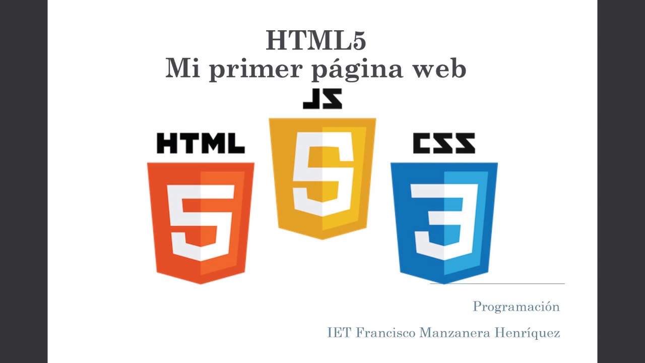 HTML5 Mi primer página WEB con CSS - YouTube
