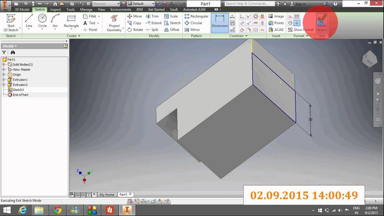 inventor cad model - YouTube
