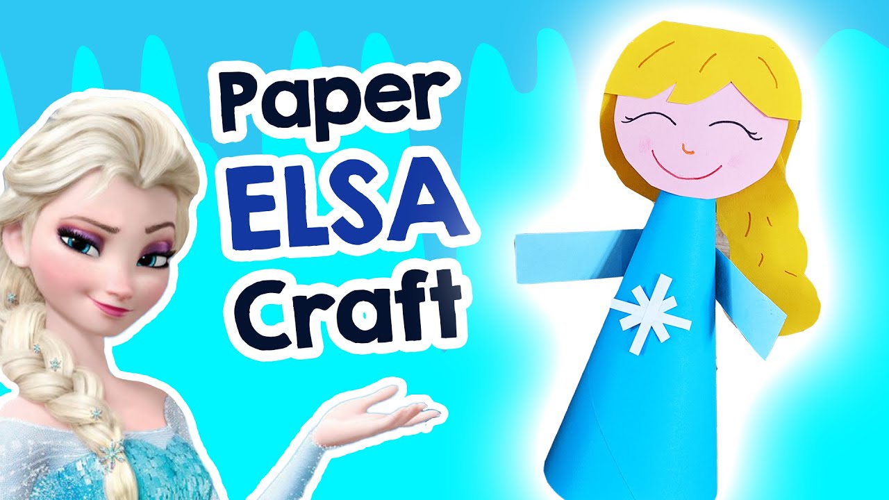 Frozen Elsa - Easy Paper Craft Ideas - YouTube