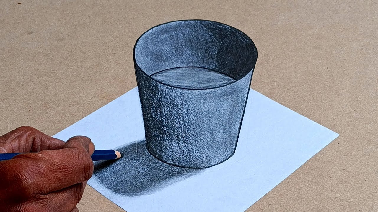Simple optical illusions draw || Easy 3d drawing tutorial || - YouTube