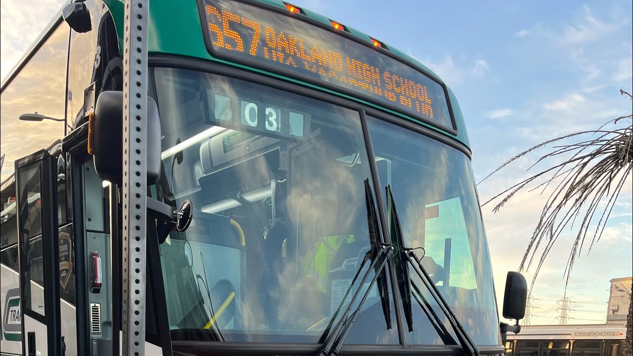 AC Transit #6303 (657) to Oakland High School (Full Ride) - YouTube