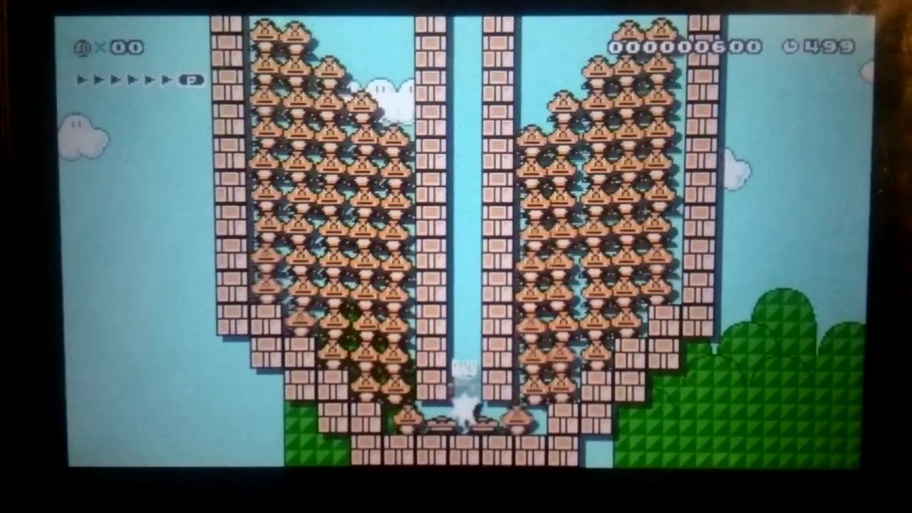 Mario Maker 3DS test - SMB3 - 100 Goombas - YouTube