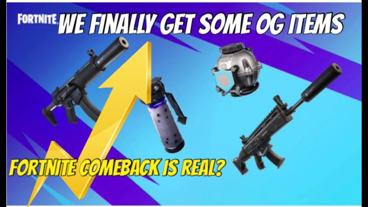 Fortnite Brings Back Some OG Items - YouTube