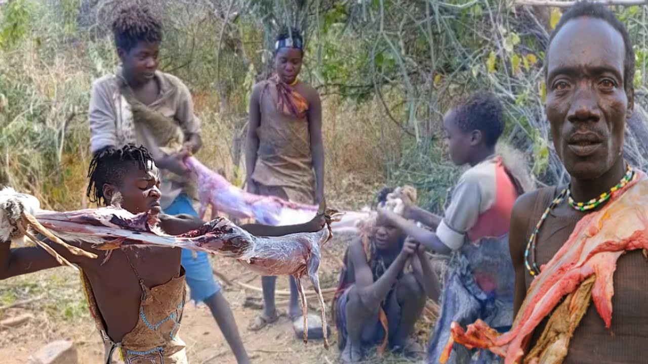 BABOON HUNTING WITH HADZABE TRIBE PART -2 | LAST HUNTING GATHERING ...