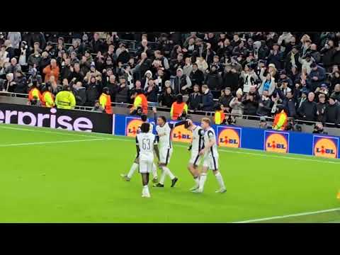 MIKEY MOORE CELEBRATES; HIS FIRST GOAL FOR TOTTENHAM: Spurs 3-0 Elfsborg: Europa League