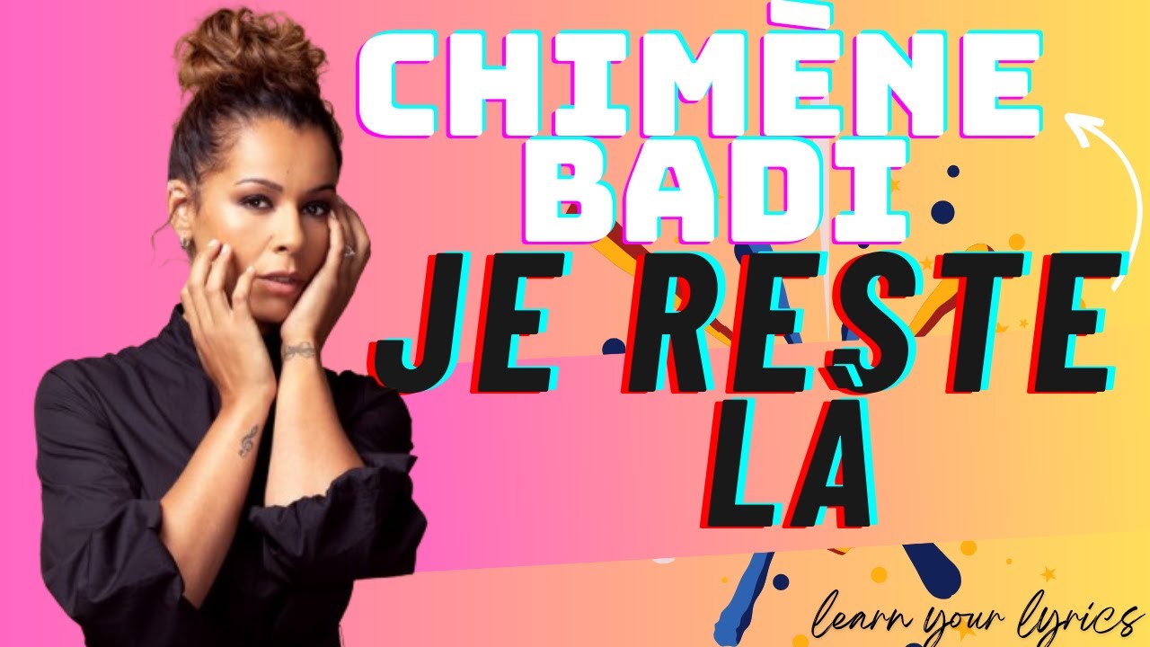 Chimène Badi - Je reste là (Lyrics officiel) - YouTube