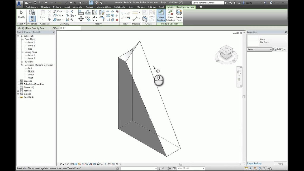 Revit Floor by Face - A How To Guide - YouTube
