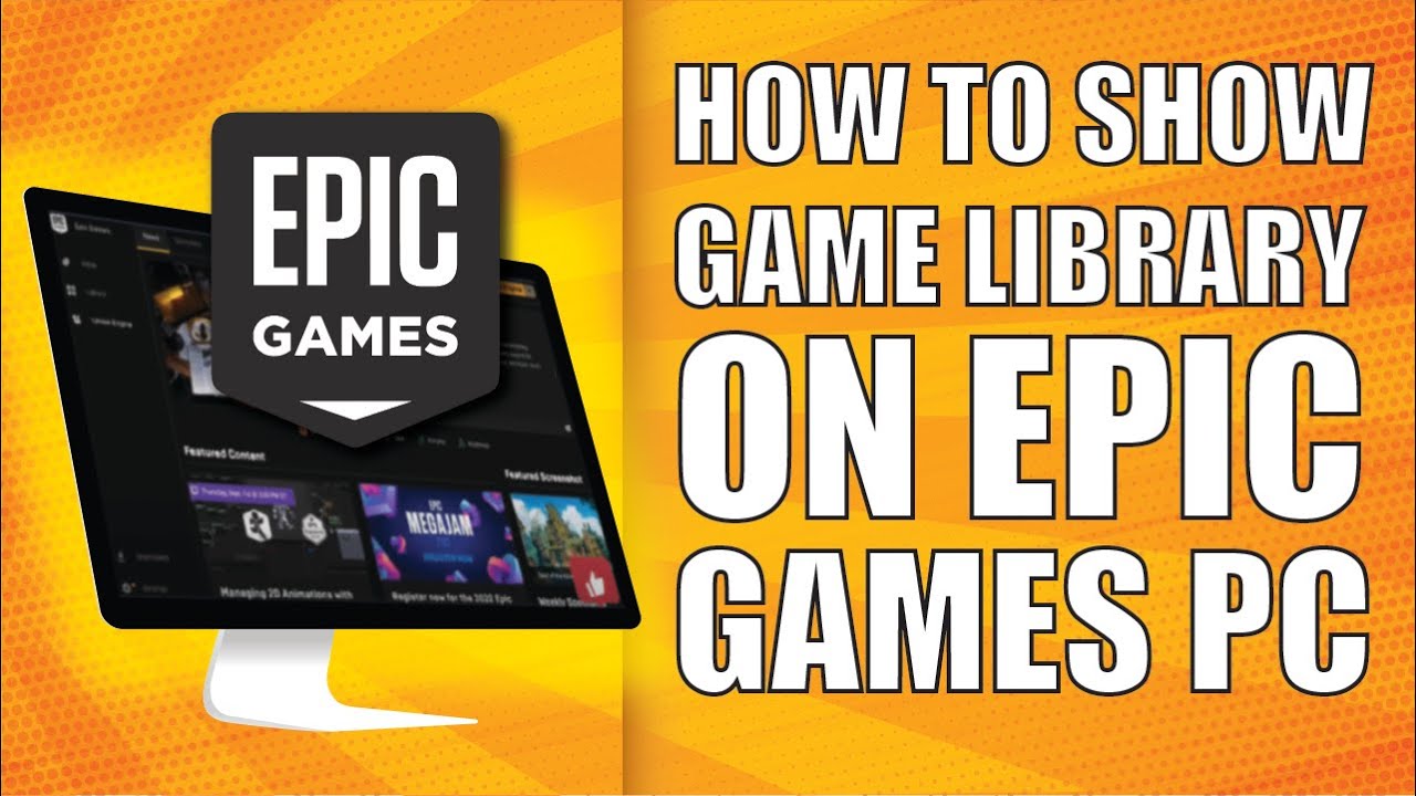 How To Show Game Library on Epic Games PC - YouTube
