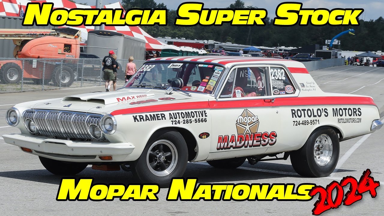 Nostalgia Super Stock Drag Racing Mopar Nationals 2024 - YouTube