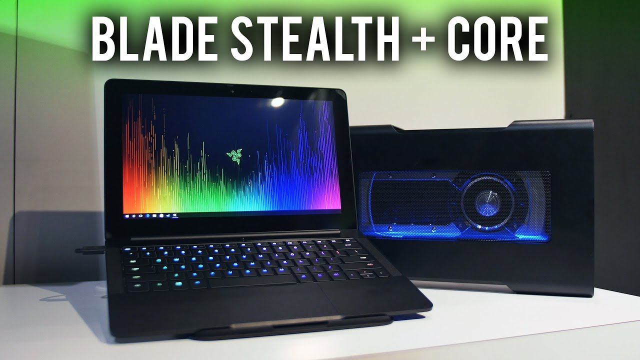 Razer Blade Stealth - Gaming Notebook with External Graphics! - YouTube