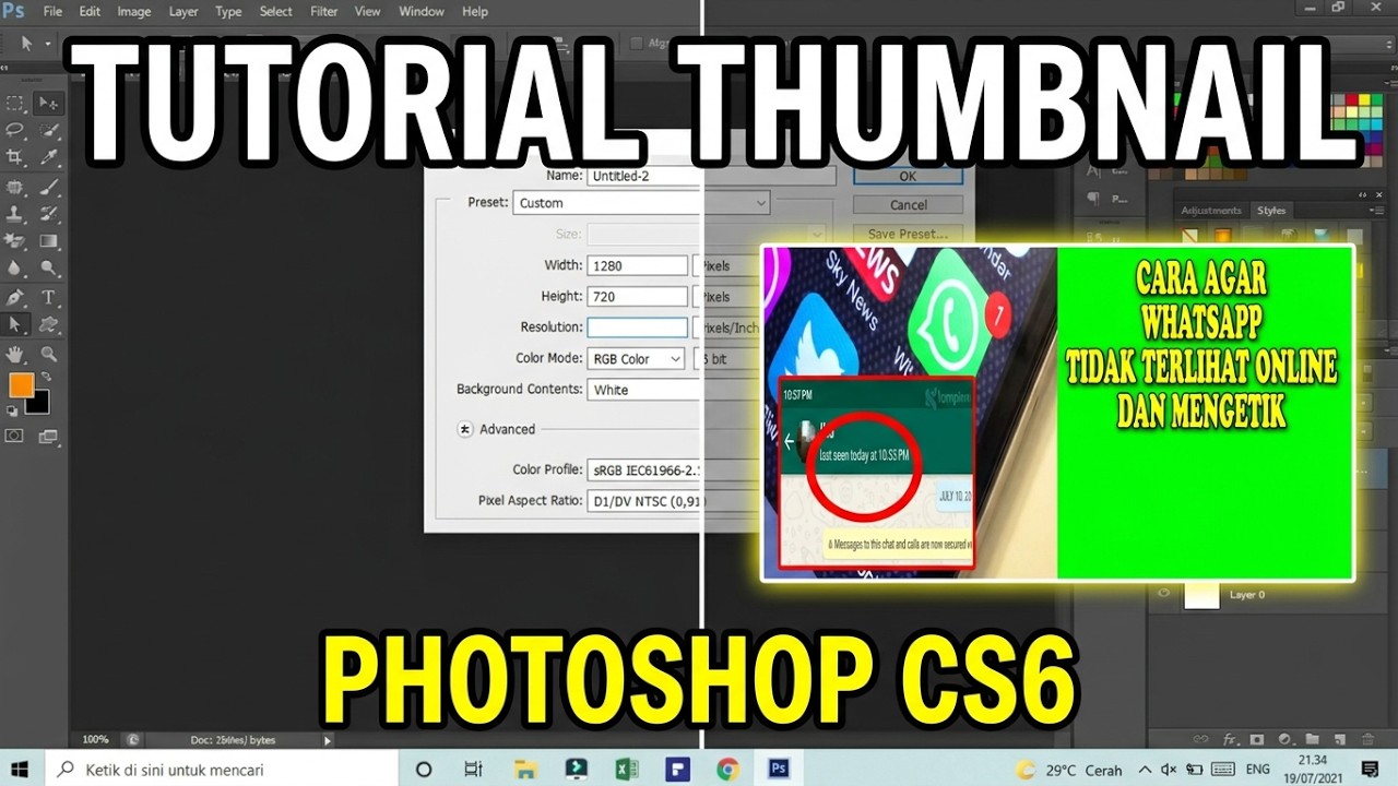 Cara Membuat Thumbnail Video YouTube di Photoshop CS6 - YouTube