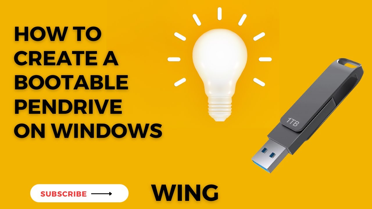 How to make | a bootable pendrive | on windows - YouTube