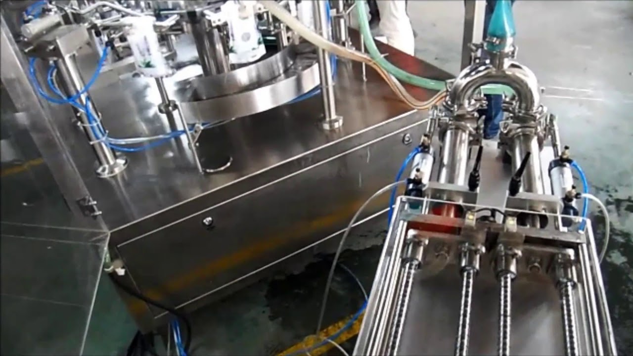Automatic liquid packaging machine 1 - YouTube
