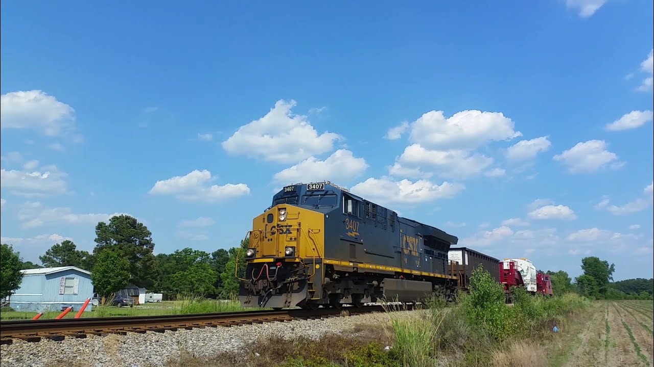 W995-29 Overloaded high & wide train hauls an huge Turbine w a caboose ...