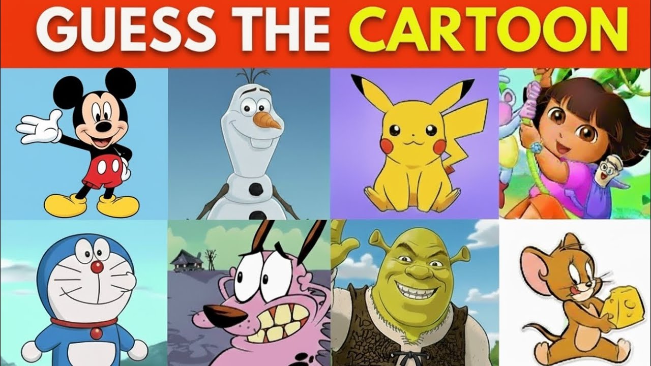 Guess the Cartoon Character | Cartoon Quiz challenge - YouTube