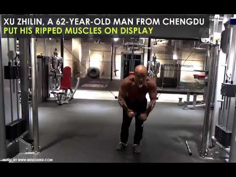 China’s 62 year old Bodybuilder Workout - YouTube