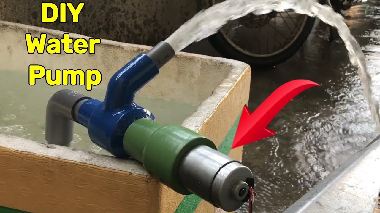 How to Make a Water Pump from PVC and Brushless Motor - YouTube