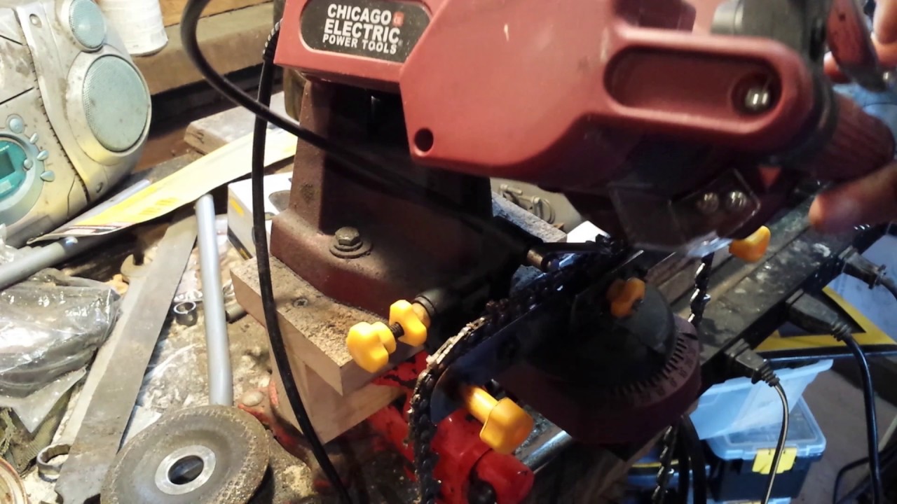 Sharpening Slightly Modified Ripping Chain LOVE2BOAT92 Style - YouTube
