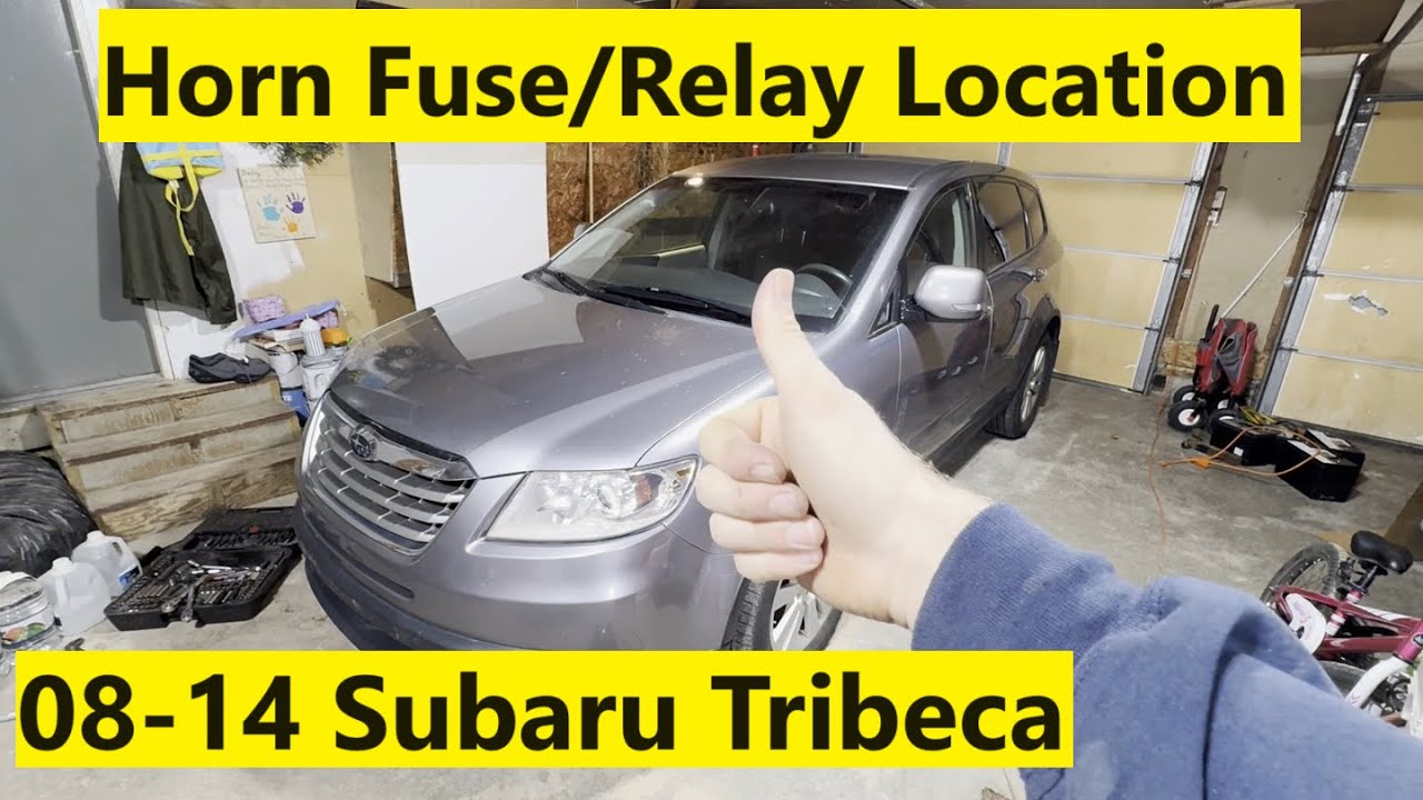 Horn Fuse and Relay Location Subaru Tribeca 08 09 10 11 12 13 14 2008 ...