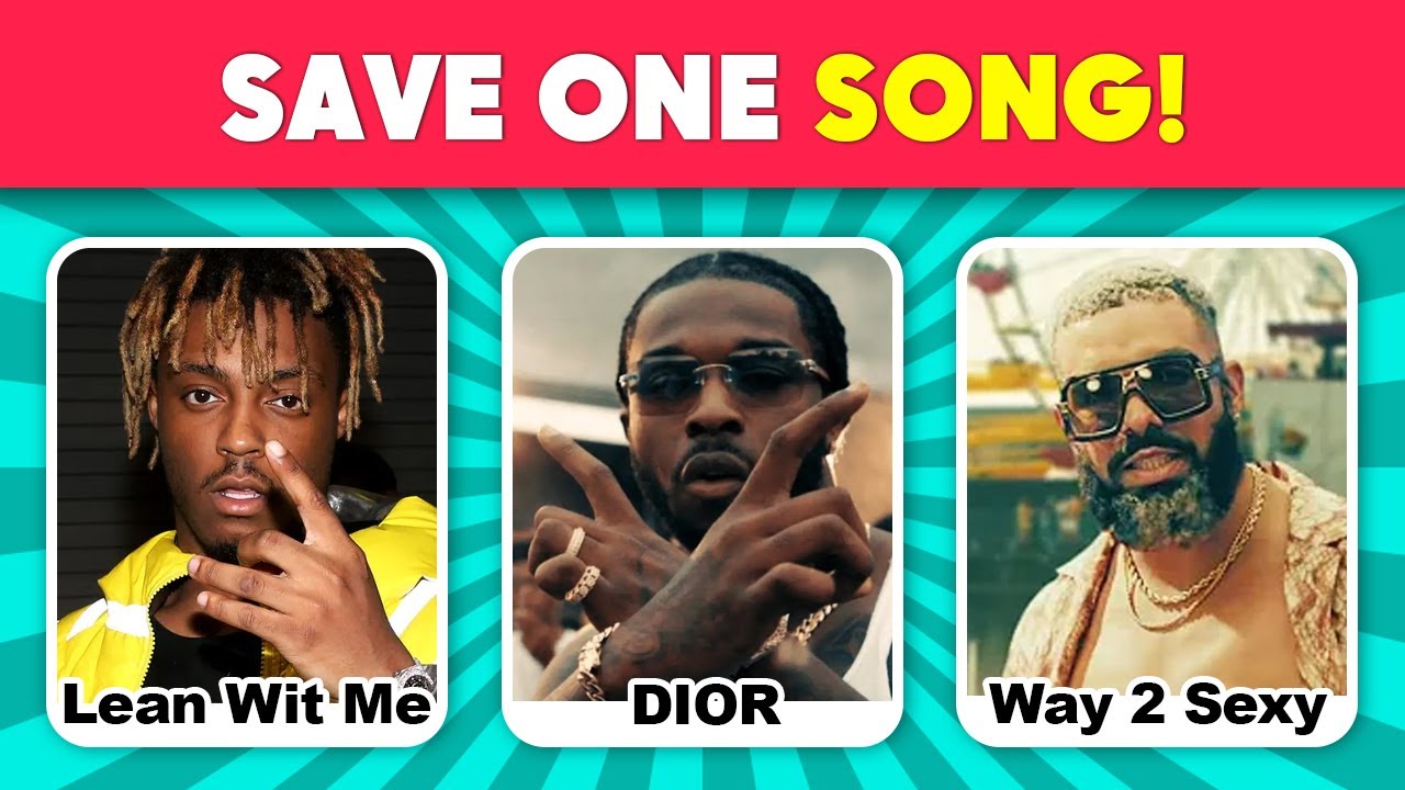 Save One Song Rap 🎵 Pick Your Favorite Popular Rap Song 🎤 Music Quiz ...