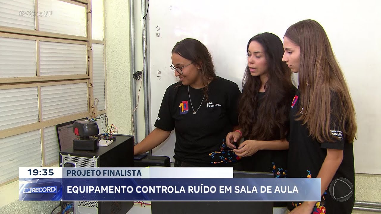 Alunos de escola pública constroem equipamento que controla ruídos em ...