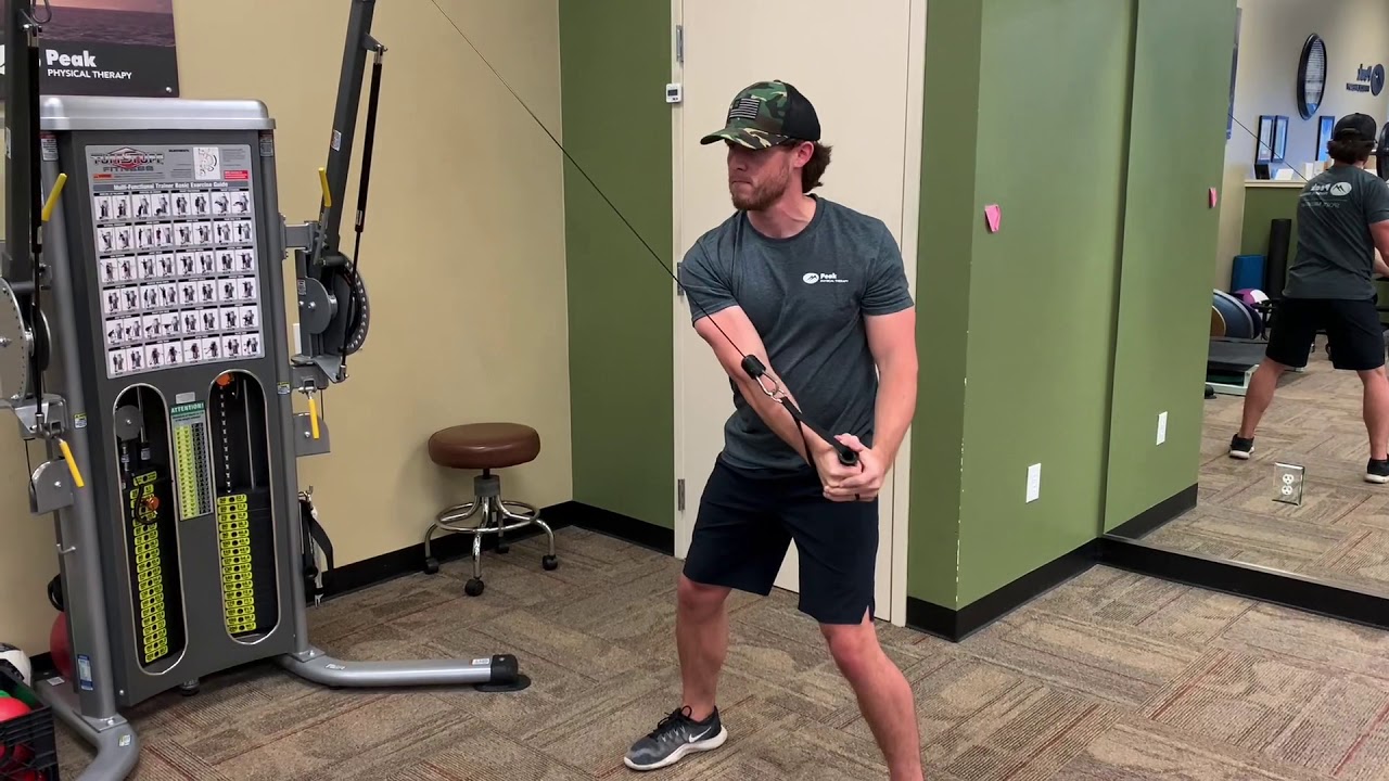 Standing Cable Chops - YouTube