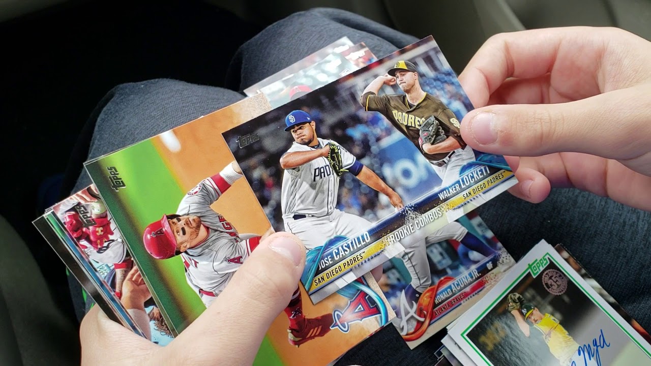 Opening a 2018 Topps update jumbo baseball card pack from unopened ...