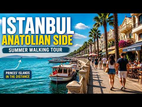 Istanbul Türkiye 2026 seaside summer walk 4K | Bostancı, Suadiye, seaside & beaches, Street Life