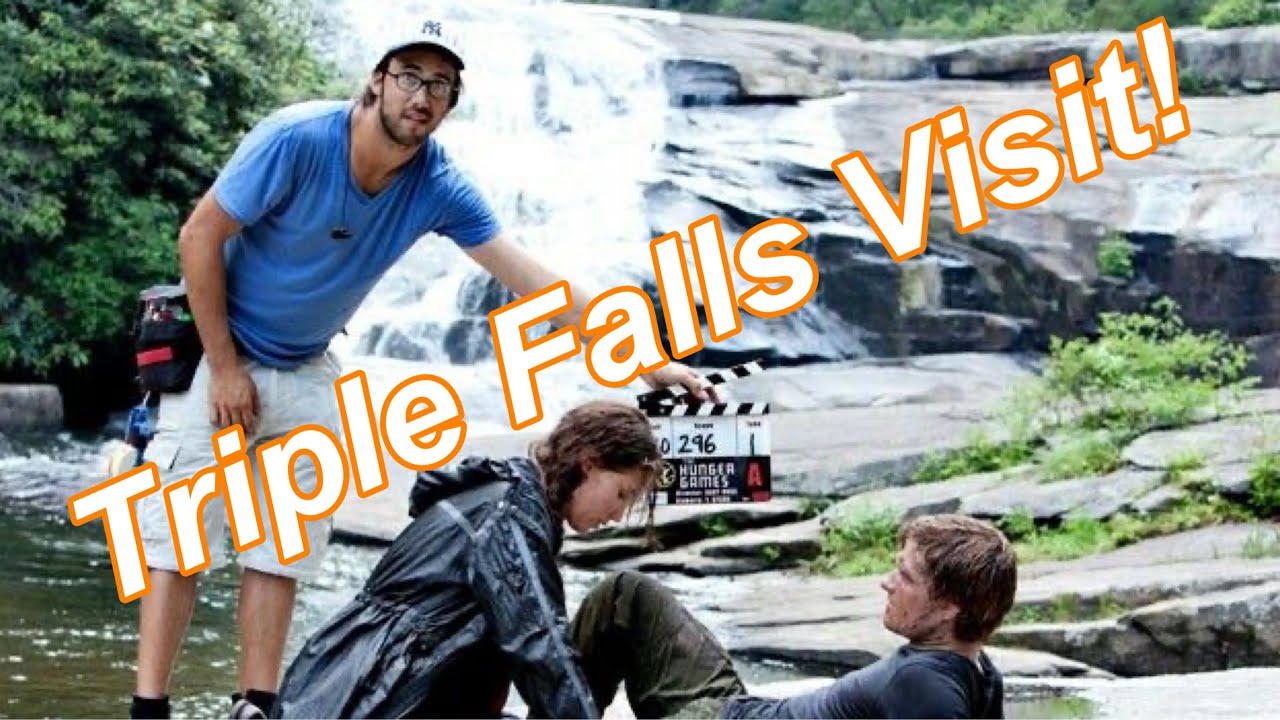 Hunger Games Triple Falls visit - YouTube