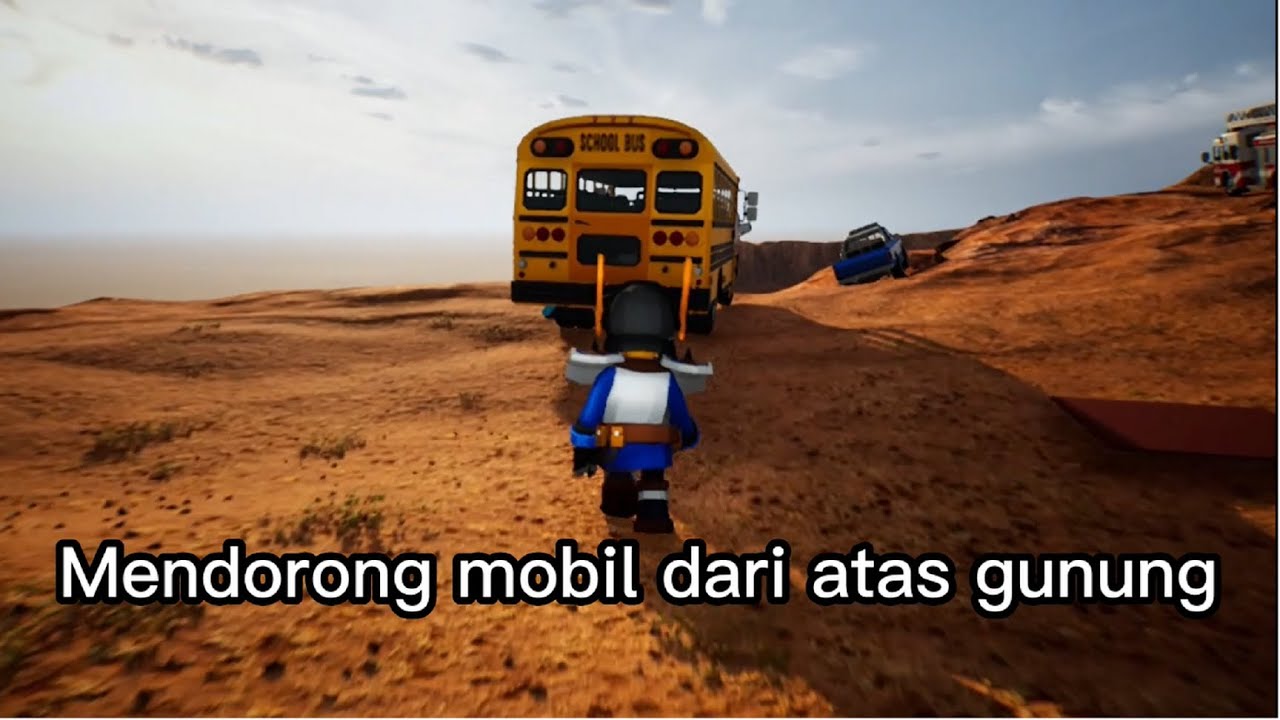 mendorong mobil dari gunung - YouTube