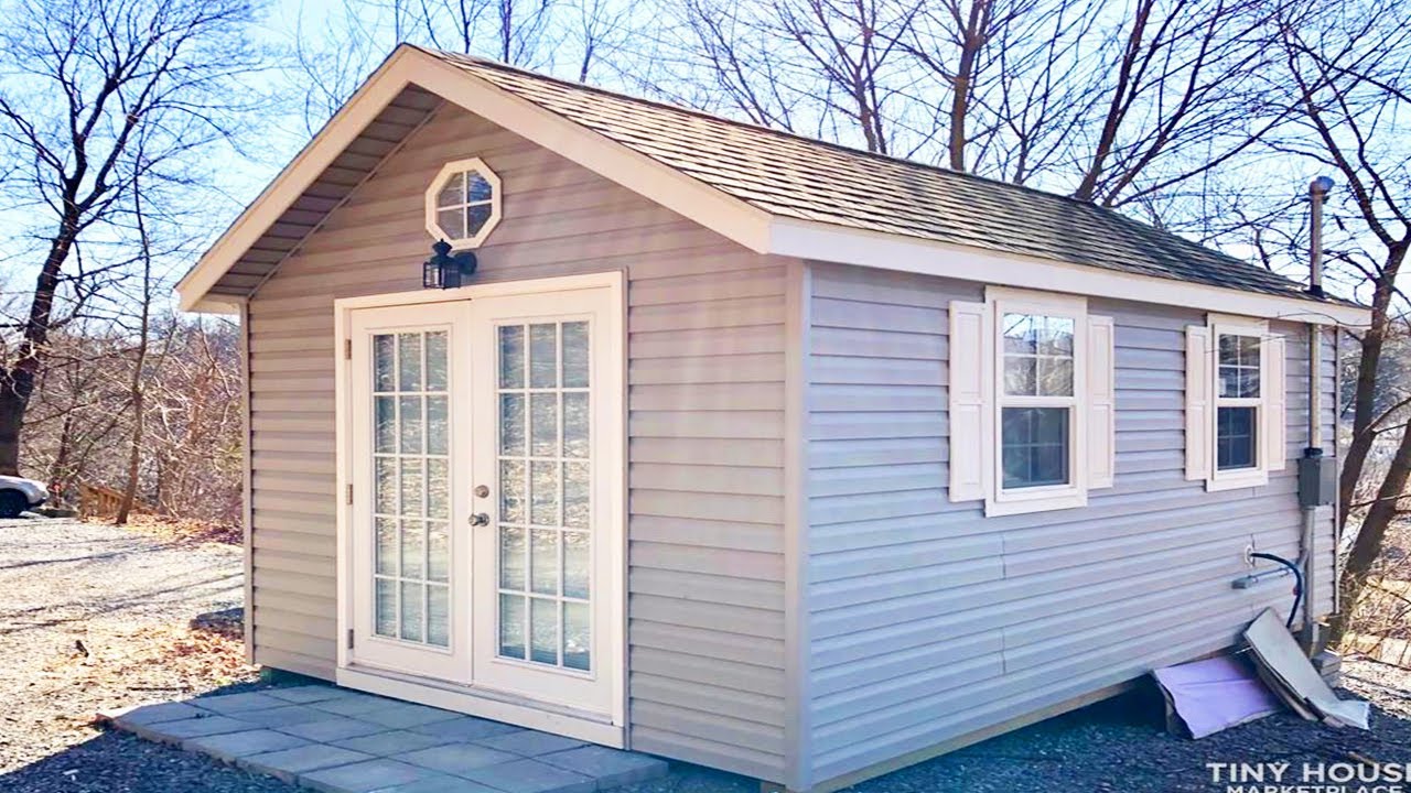 Stunning 10 ft X 16 ft Tiny Shed To Home Conversion Of Tiny House On A