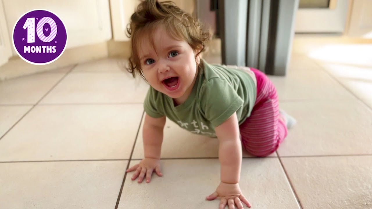 BABY LEARNS TO CRAWL... 100th TrulyJulie video! - YouTube